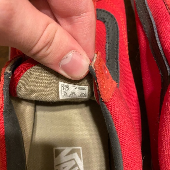 Vans | Shoes | Red Old School Vans | Poshmark